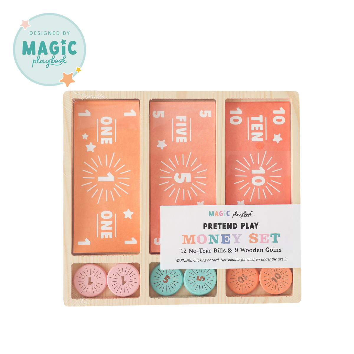 Pretend Play Money Set Slighty Imperfect – Magic Playbook