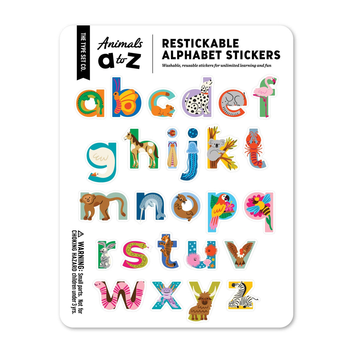 Restickable Animal Alphabet Stickers – Magic Playbook