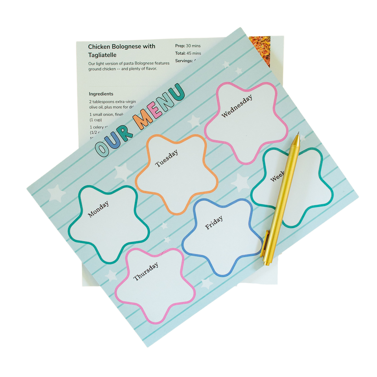 Meal Planning Notepad – Magic Playbook