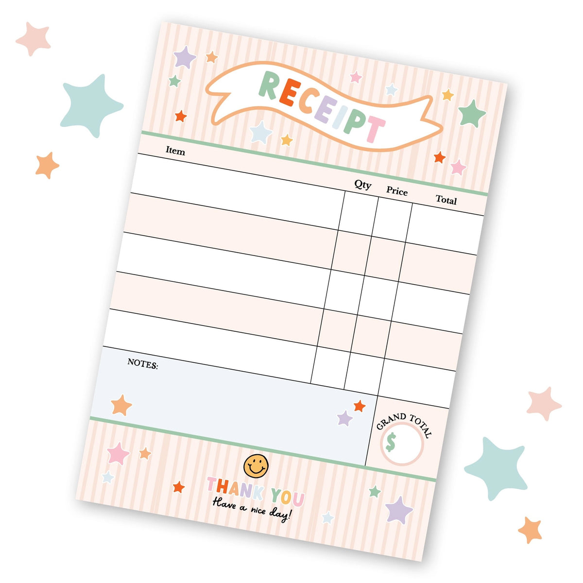 Pretend Play Receipt Pad – Magic Playbook