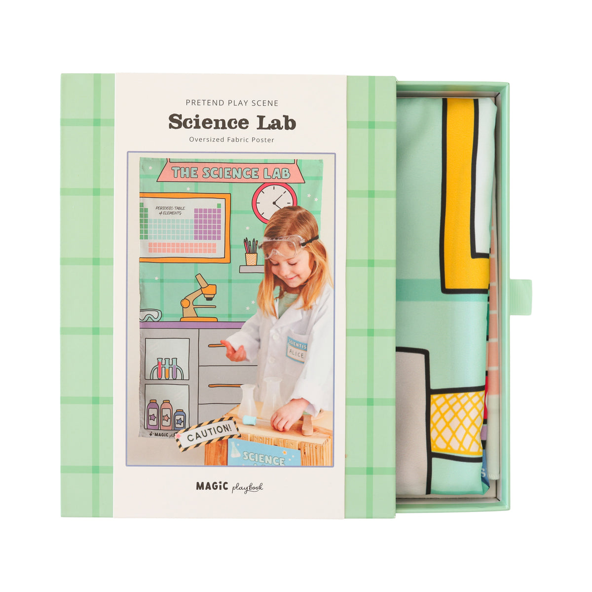 Science Lab Fabric Pretend Play Scene – Magic Playbook