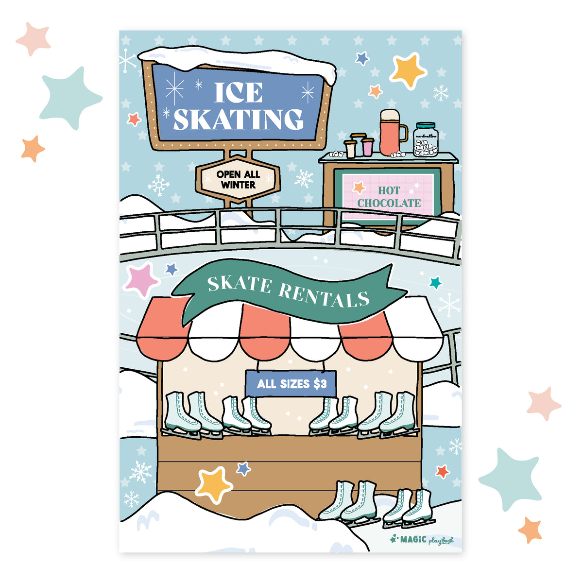 Ice Skating Inspired Play Poster™ – Magic Playbook