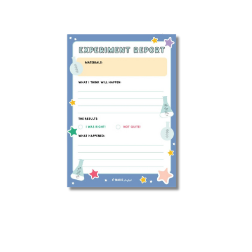 Science Lab Experiment Pretend Play Notepad – Magic Playbook